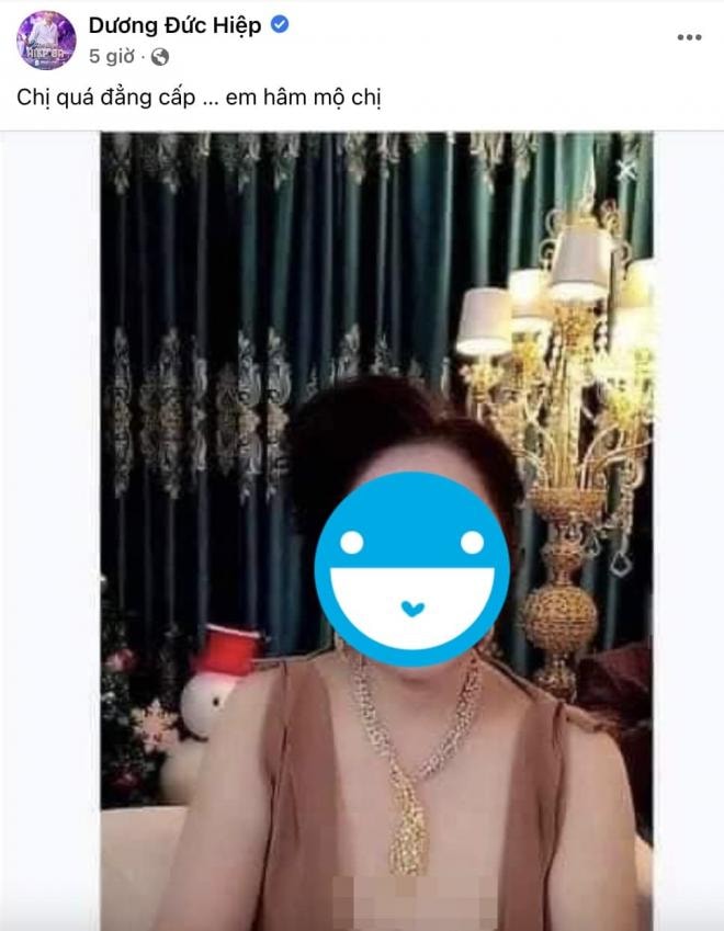 Hiệp Gà 'vỗ mặt' khi đăng ảnh nữ streamer Bình Dương lộ ngực