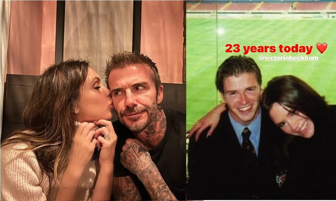 Victoria và David Beckham tình tứ kỷ niệm 23 năm ngày cưới