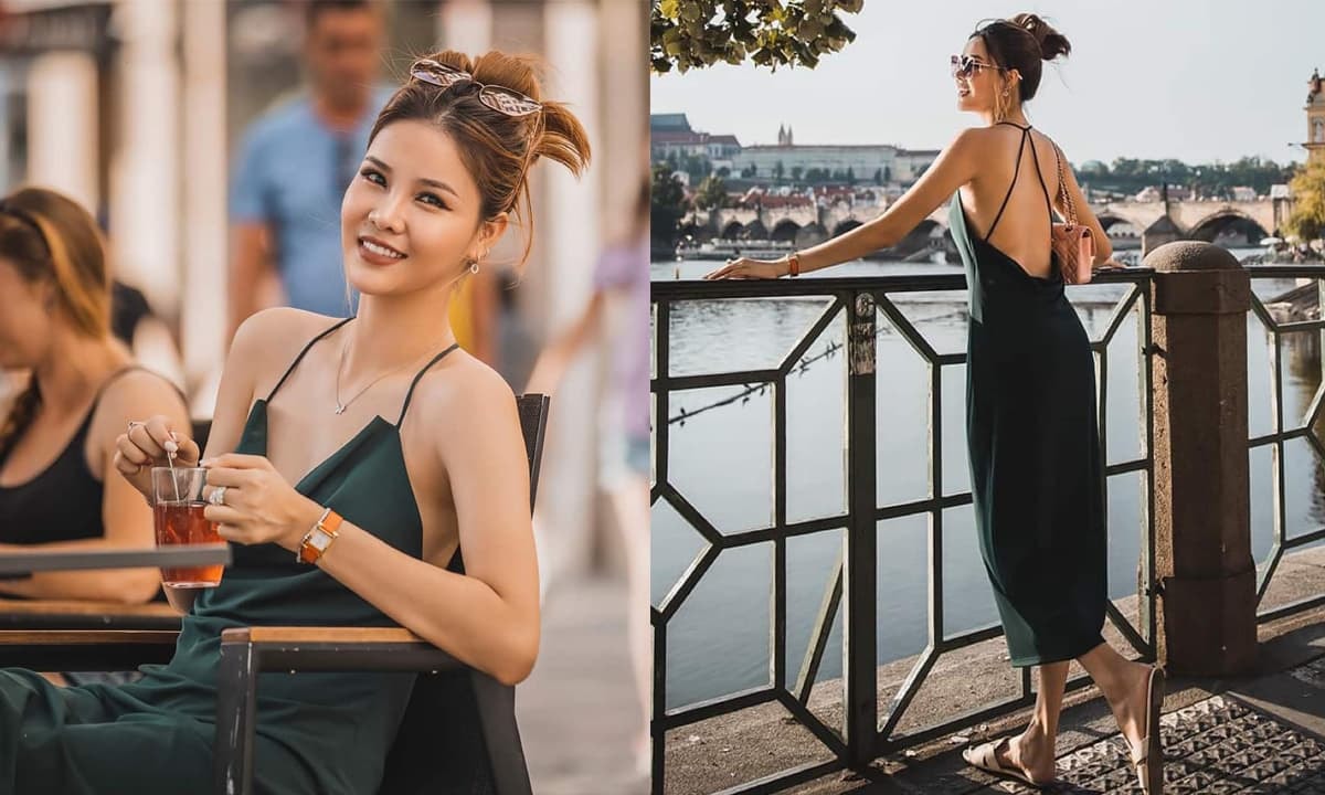 Kỳ Hân diện váy hở lưng gợi cảm ở Praha nhưng dân mạng lại soi ra chi ...