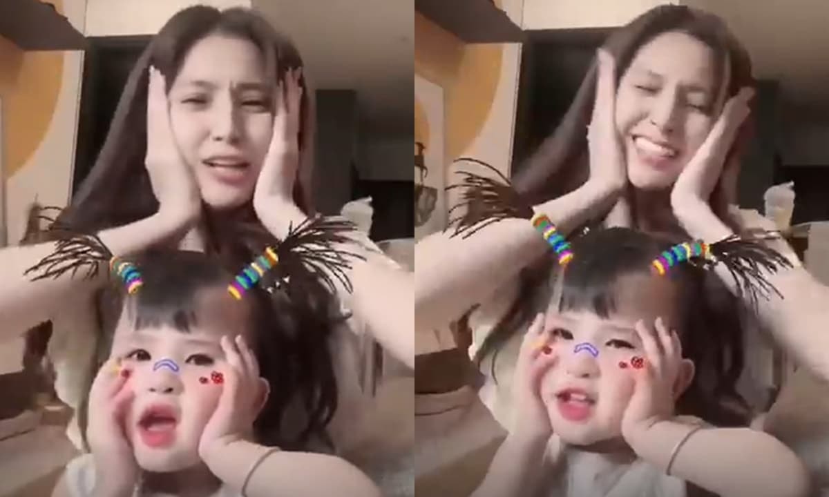 Con gái Jack bắt trend cùng mẹ, vừa hát vừa nhún nhảy cực kỳ chuyên nghiệp