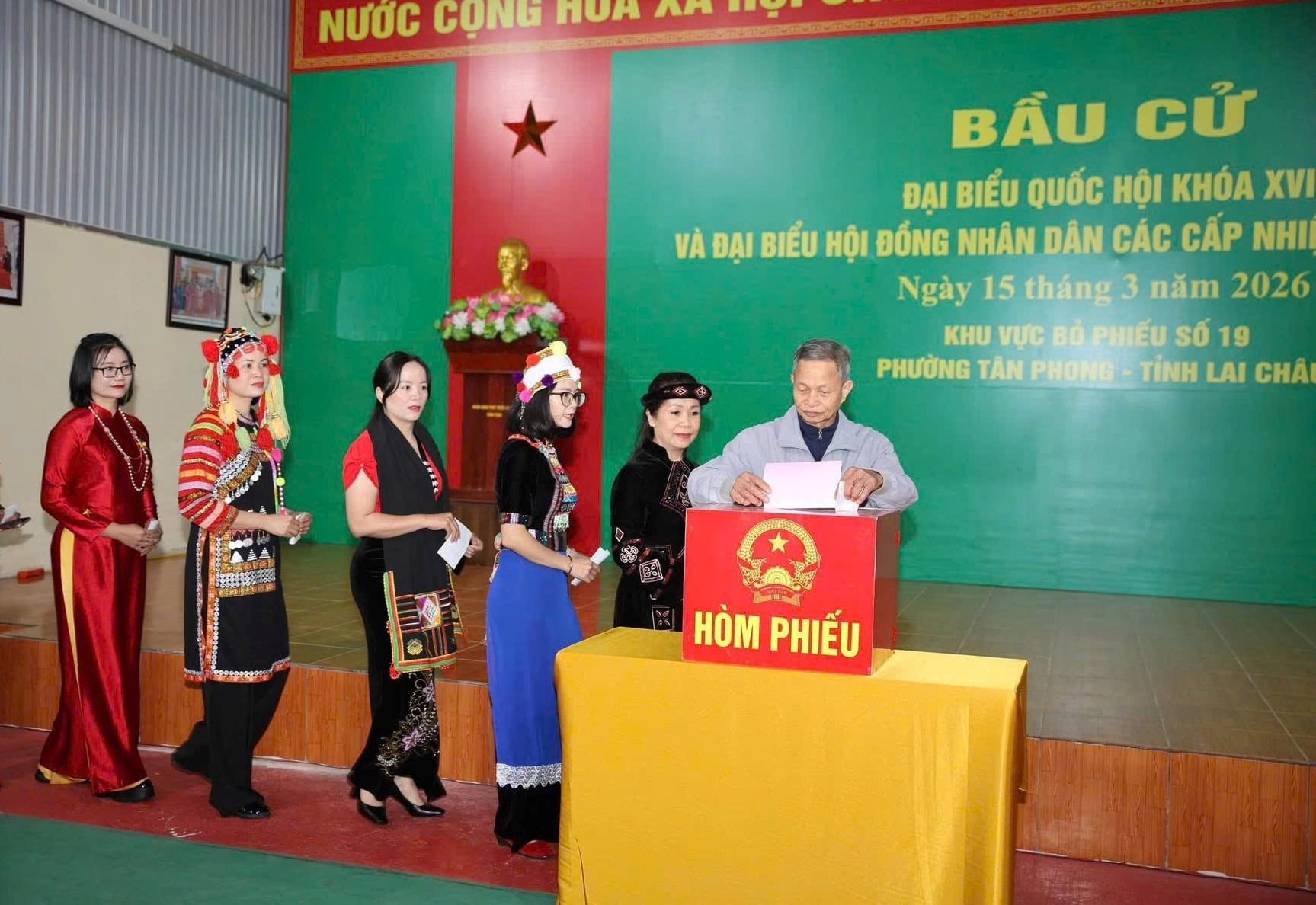 Lai Châu: Hơn 99,93% cử tri hoàn thành bỏ phiếu