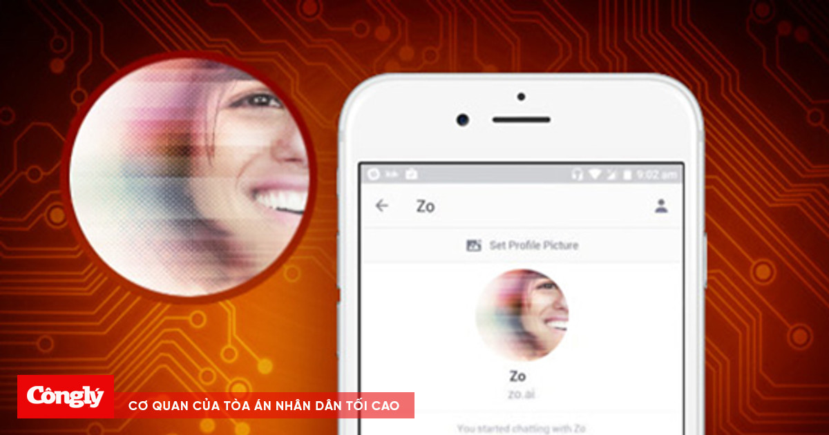 Ứng dụng chatbot Zo cho phép trò chuyện với bot bằng tiếng Anh
