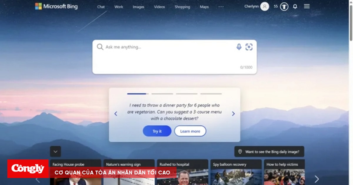 Microsoft Bing vượt mốc 100 triệu người dùng hằng ngày