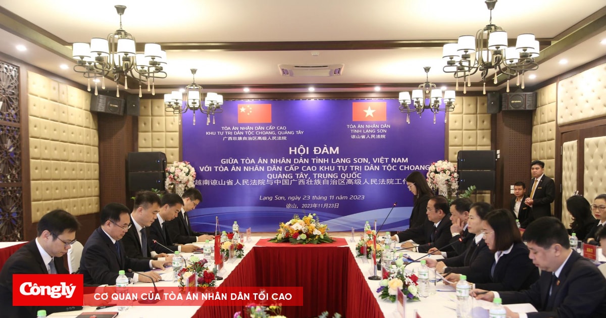 Hội đàm Giữa Tand Tỉnh Lạng Sơn Và Tand Cấp Cao Khu Tự Trị Dân Tộc Choang Quảng Tây Trung Quốc