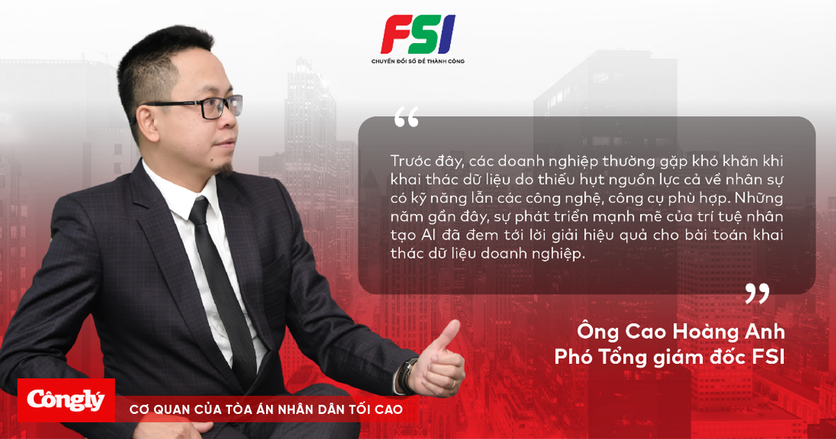 FSI ứng dụng AI trong khai thác dữ liệu: Thúc đẩy chuyển đổi số doanh nghiệp thành công