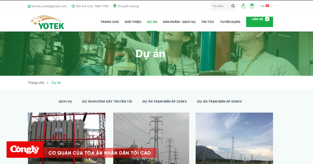 Công tác đấu thầu ở Tổng Công ty Truyền tải Quốc gia: Công ty Yotek ...