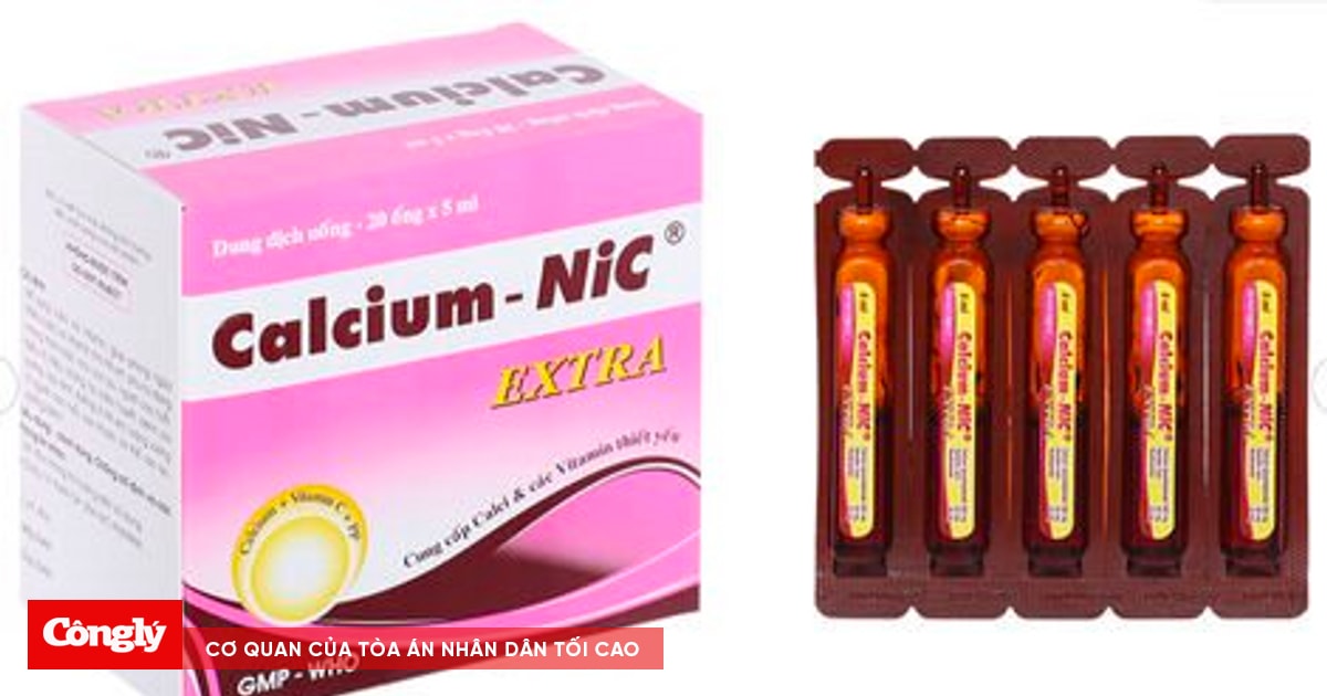 Thuốc Calcium-Nic extra vi phạm chất lượng, Sở Y tế Tây Ninh yêu cầu ...