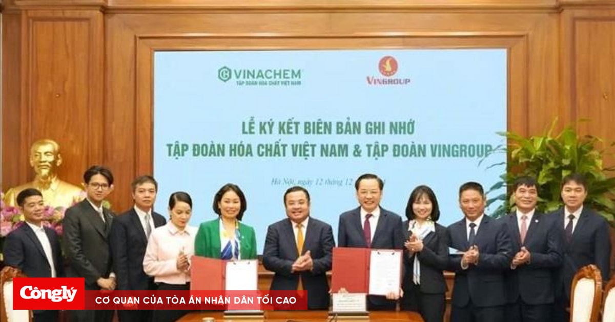Vinachem và Vingroup ký kết Biên bản ghi nhớ hợp tác chiến lược (MOU)