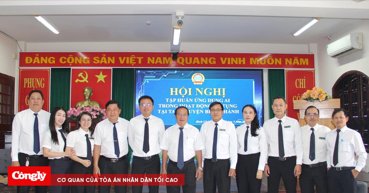 TAND huyện Bình Chánh tập huấn ứng dụng công nghệ AI trong hoạt động tố ...