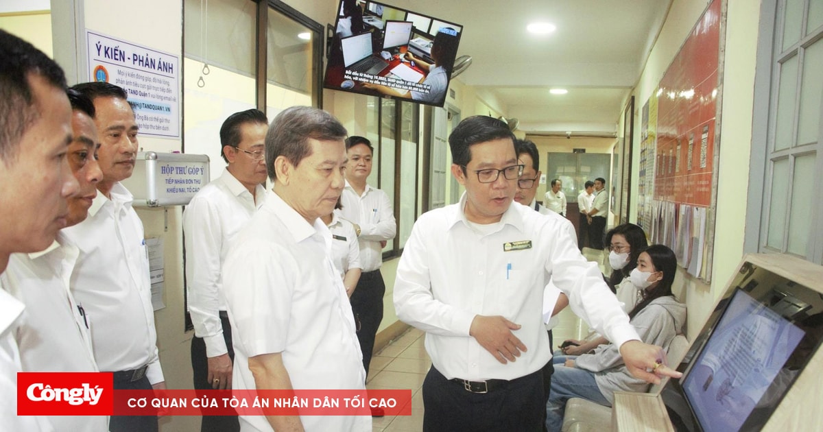 Chánh án Tòa án nhân dân tối cao làm việc với TAND khu vực 1 – TP.HCM