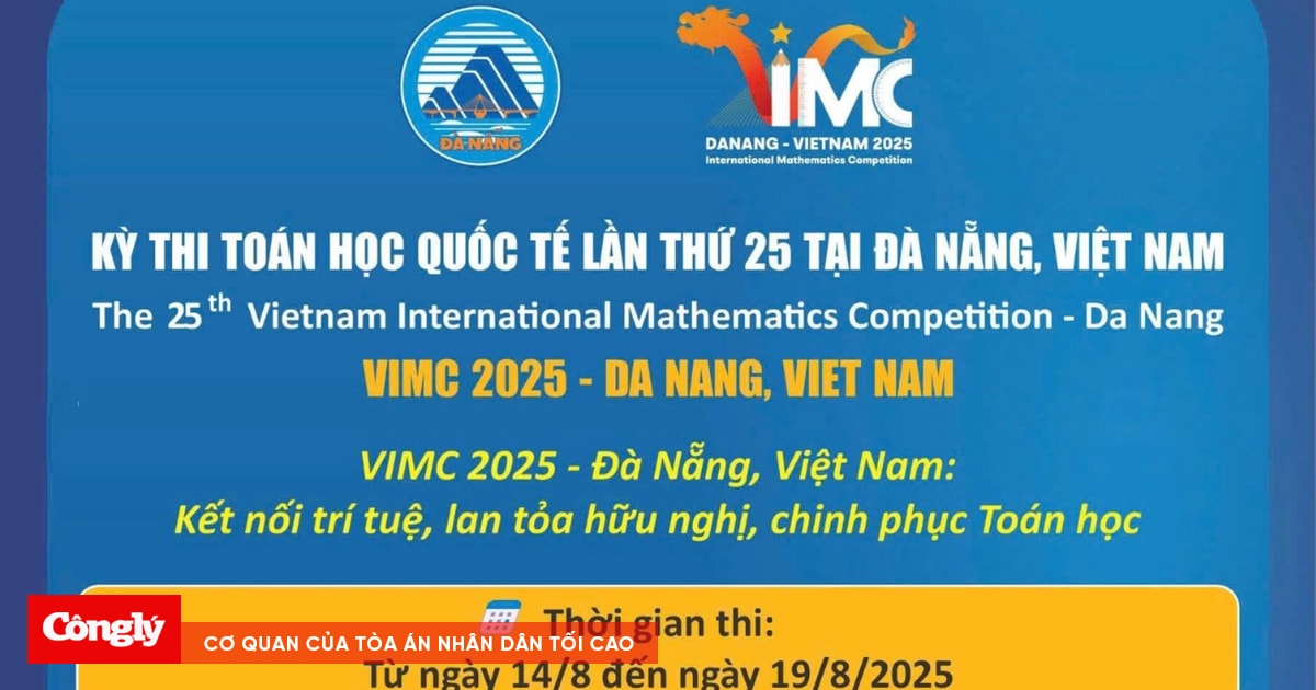 Đà Nẵng đăng cai tổ chức Kỳ thi Toán học quốc tế VIMC 2025 lần thứ 25