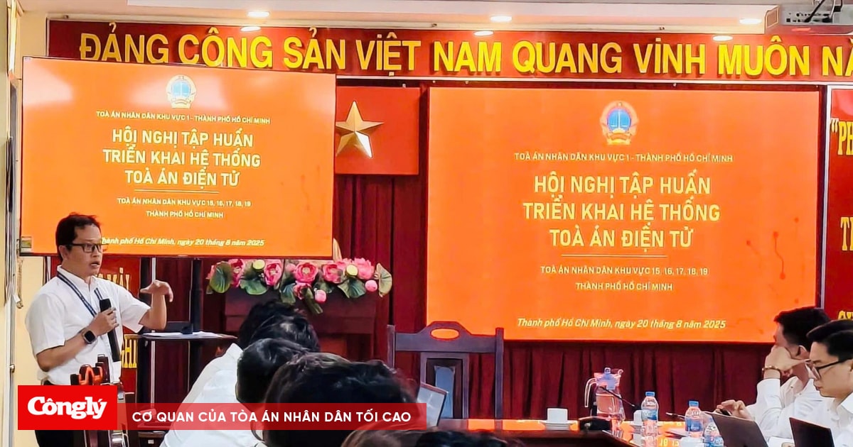 TAND TP.HCM áp dụng phần mềm “Hệ thống quản lý nội bộ” cho 19 TAND khu vực