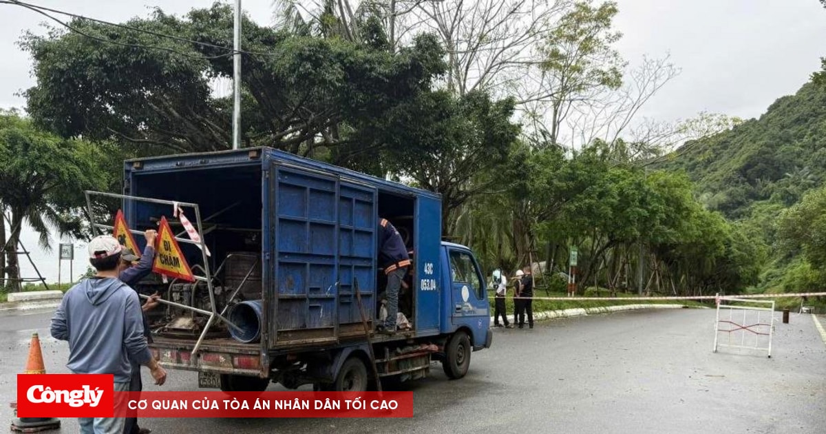 Đà Nẵng chốt chặn tuyến đường lên đỉnh Bàn Cờ do nguy cơ sạt lở