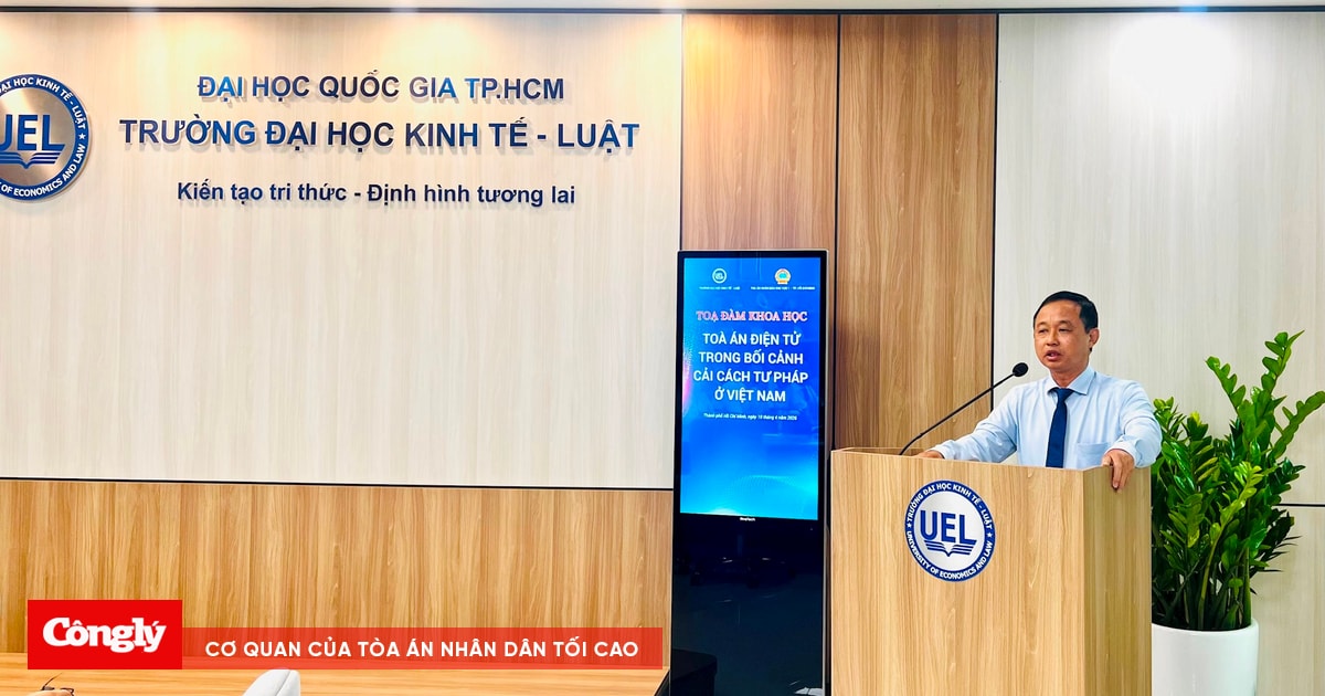 Xây dựng Tòa án điện tử vì nền tư pháp minh bạch, gần dân