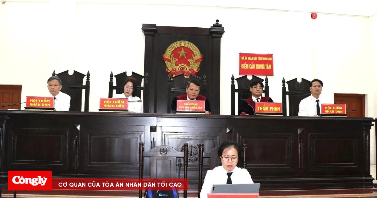 TAND tỉnh Ninh Bình tổ chức phiên tòa rút kinh nghiệm trực tuyến kết ...
