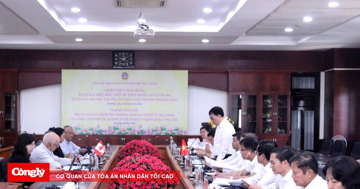 TAND TP. Đà Nẵng trao đổi kinh nghiệm tư pháp với Học viện Tư pháp quốc ...