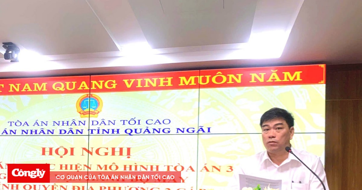 TAND hai cấp tỉnh Quảng Ngãi tổ chức bộ máy tinh gọn, hiệu quả