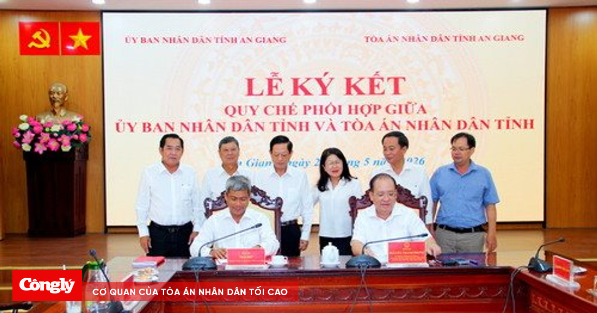 TAND tỉnh và UBND tỉnh An Giang ký kết quy chế phối hợp