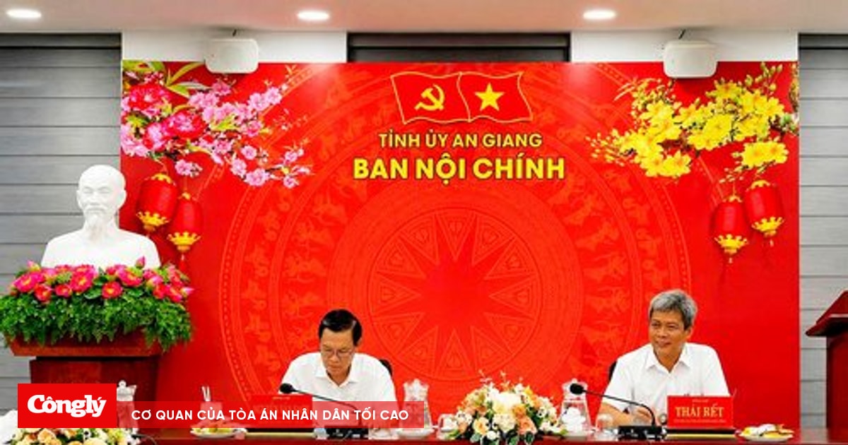 Đảng ủy TAND tỉnh và Ban Nội chính Tỉnh ủy An Giang sơ kết công tác ...