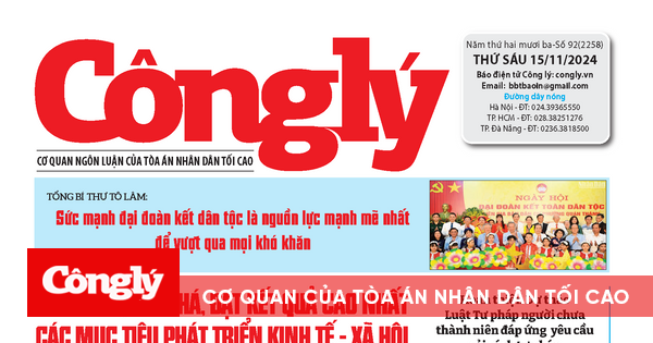 Báo Công lý số 92