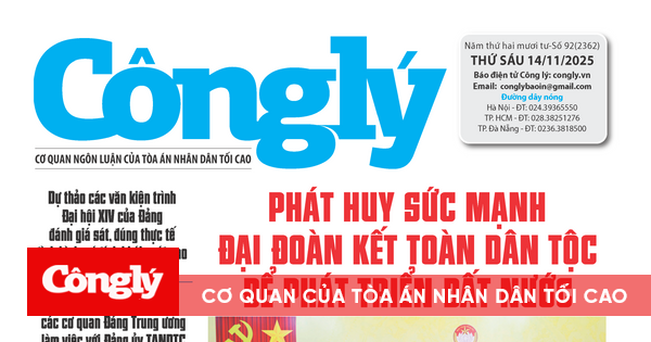 Báo Công lý số 92